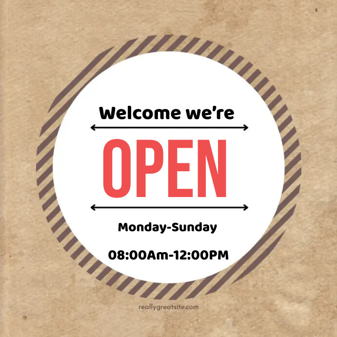 We are open Now templates | PosterMyWall