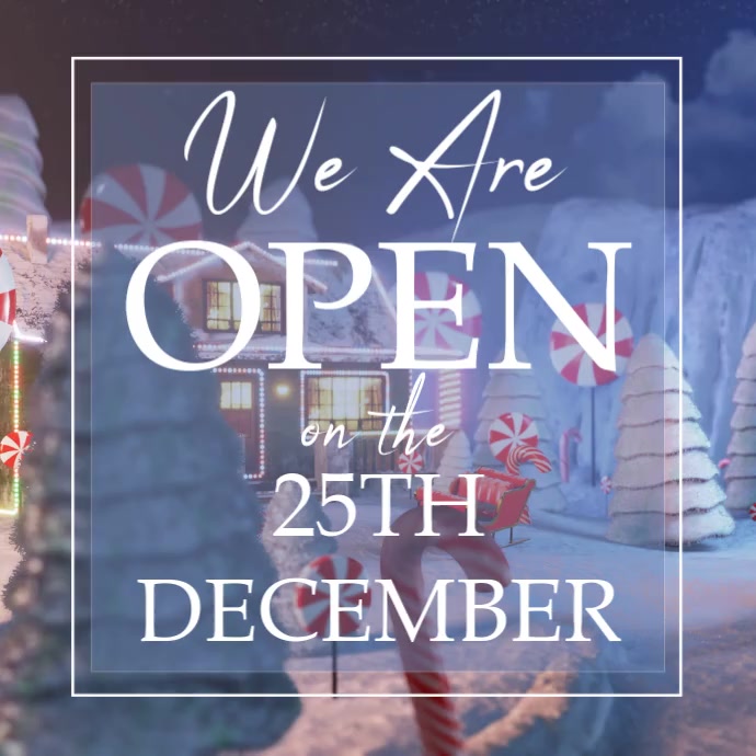 Copy of We Are Open On Christmas Day Instagram Post | PosterMyWall