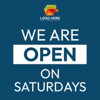 We are open on Saturdays flyer template | PosterMyWall