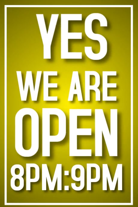 We Are Open Poster Template | PosterMyWall