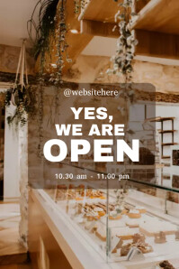 We Are Open Instagram Post Template | PosterMyWall