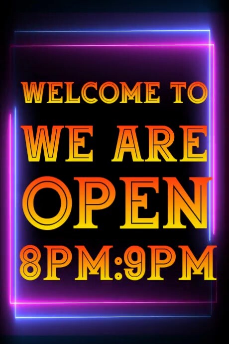 We Are Open Poster Template | PosterMyWall