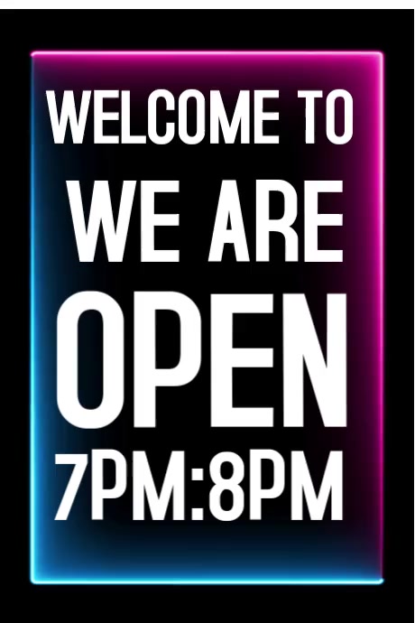 We Are Open Poster Template | PosterMyWall