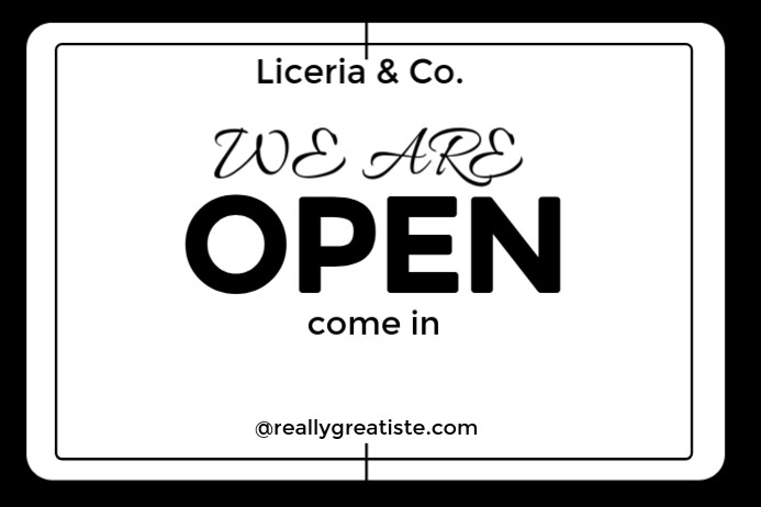 We Are Open Poster Template | PosterMyWall