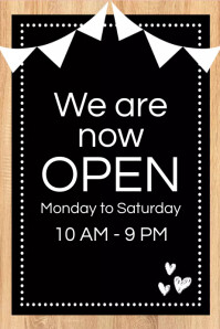 We Are Open Poster Template | PosterMyWall