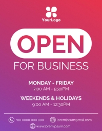151+ Free Templates for 'We are open poster design template flyer ...