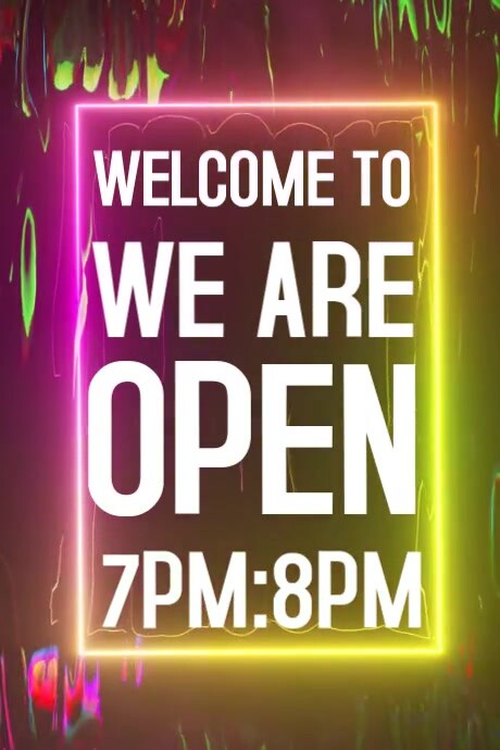 We Are Open Poster Template | PosterMyWall