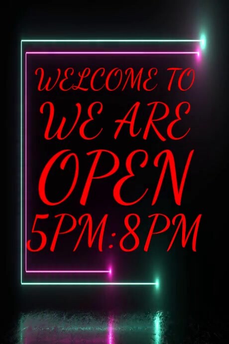 We Are Open Poster Template | PosterMyWall
