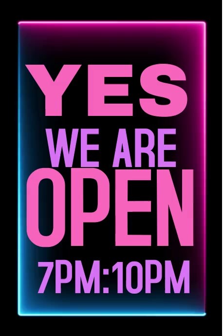 We Are Open Poster Template | PosterMyWall