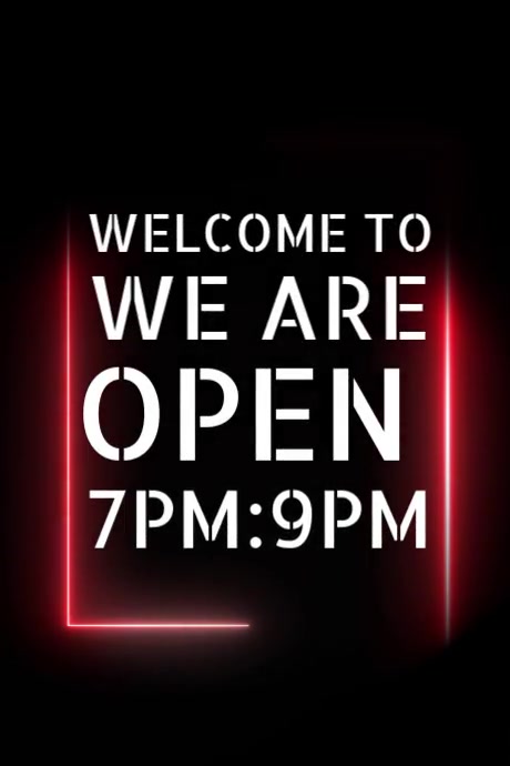 We Are Open Poster Template | PosterMyWall