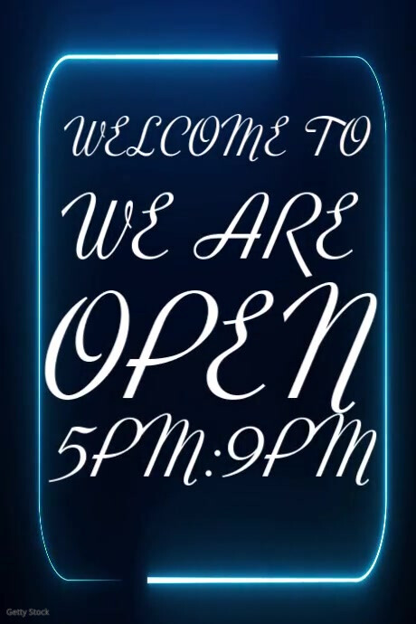 We Are Open Poster Template | PosterMyWall