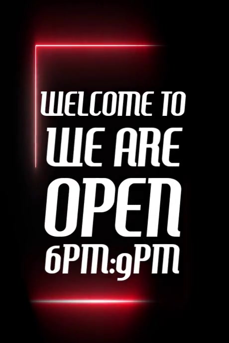 We Are Open Poster Template | PosterMyWall
