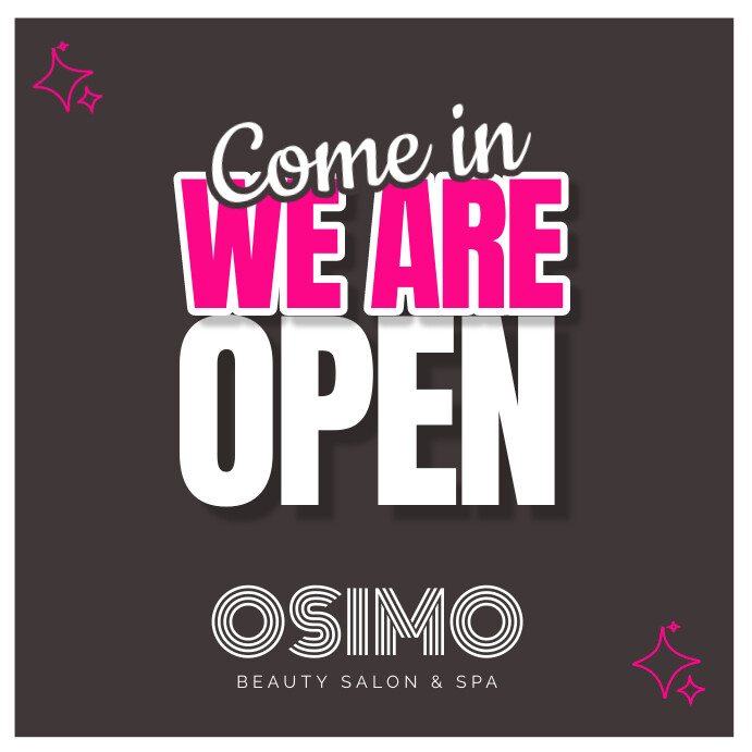 We are open salon flyer Template | PosterMyWall