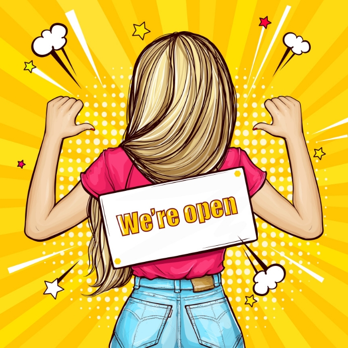 We Are Open Sign | PosterMyWall