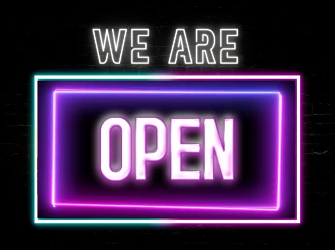 We Are Open Sign Template | PosterMyWall