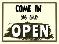 We are open sign Template | PosterMyWall