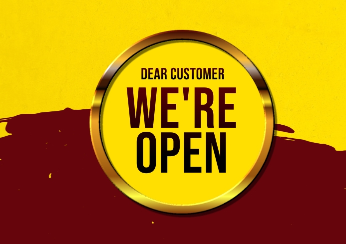 we are open small business poster Template | PosterMyWall