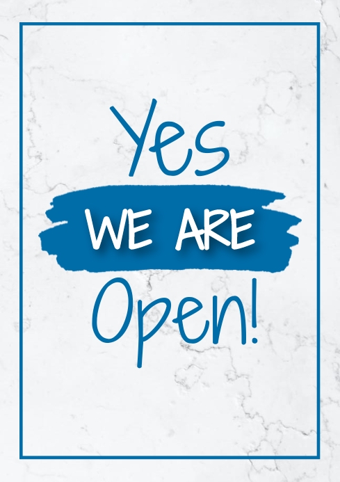 Copy of we are open small business poster | PosterMyWall