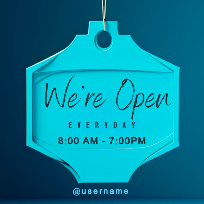 We are open template | PosterMyWall