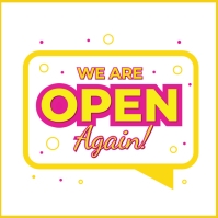 Shop Open Post Template | PosterMyWall