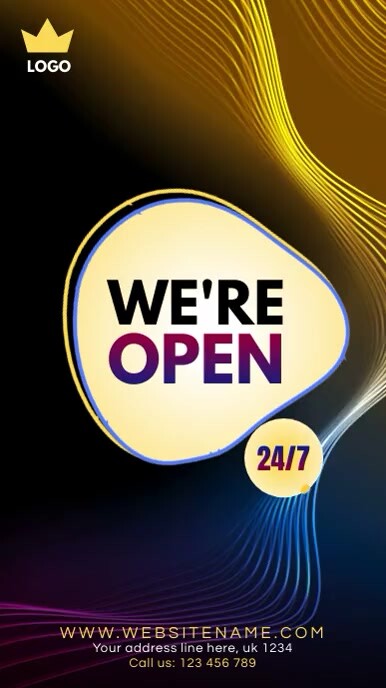 We are open Template | PosterMyWall