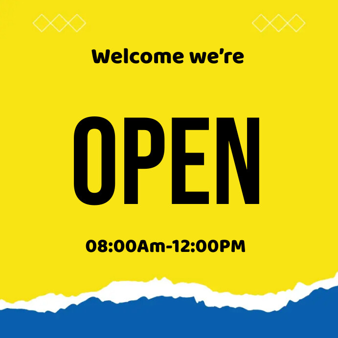 Plantilla de We are Open templates | PosterMyWall