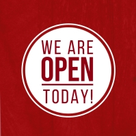 We are open today poster design template | PosterMyWall