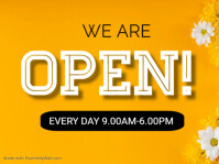 Yes We are Open yard sign Template | PosterMyWall