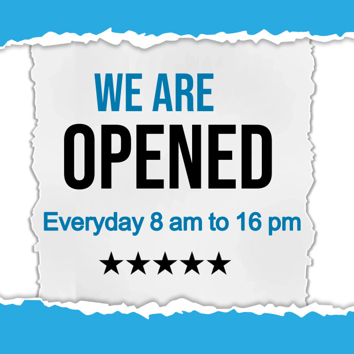 We are open Yard sign Template | PosterMyWall