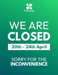 3,180+ temporarily closed sign template Customizable Design Templates ...