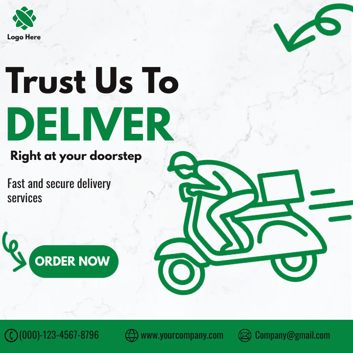 We deliver Template | PosterMyWall