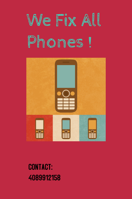 We Fix All Phones Template | PosterMyWall