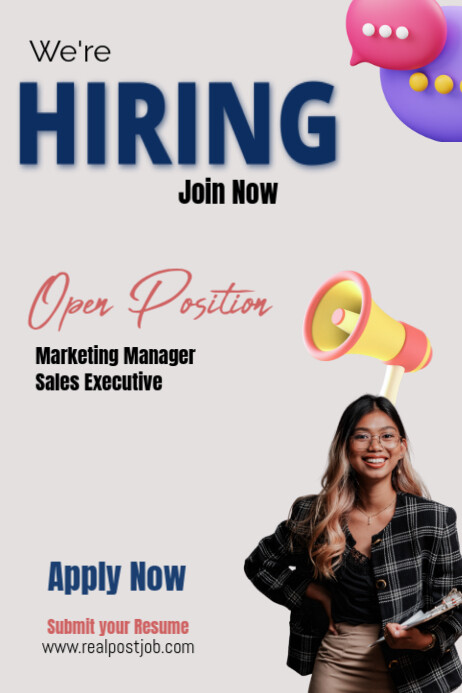 We have job flyers 2025 all types Template | PosterMyWall