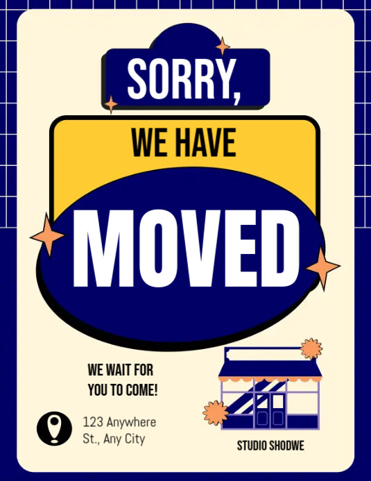 We Have Moved Template | PosterMyWall