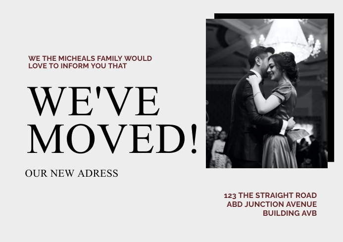 Copy of we have moved real estate flyer | PosterMyWall