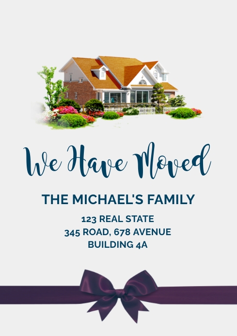 Copy of we have moved real estate poster | PosterMyWall