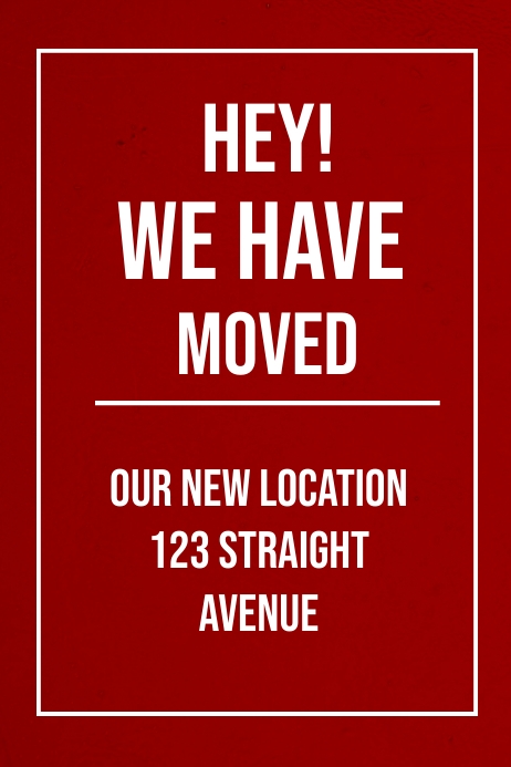 Plantilla de we have moved real estate poster | PosterMyWall