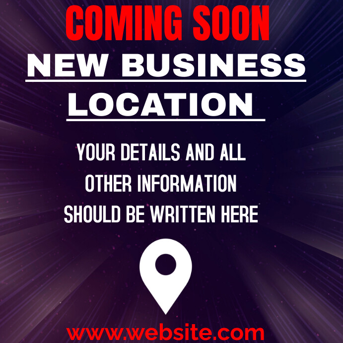 We have moved to new location design template | PosterMyWall
