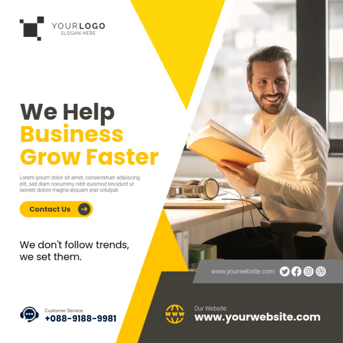 Copy of We Help Business Grow Faster Poster Flyer | PosterMyWall