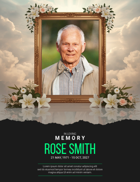 We Mourn Wish Template | PosterMyWall