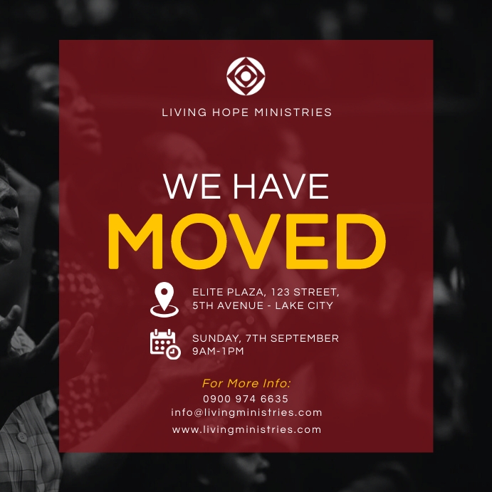Copy of We moved flyer | PosterMyWall