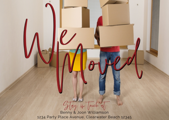 We Moved Postcard Template | PosterMyWall