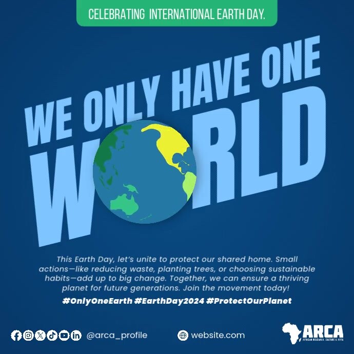 Copy of We Only Have One World Save The Earth Animation Spinning Insta ...