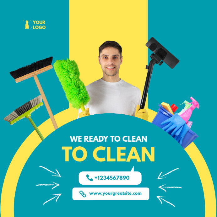 We Ready to Clean! Template | PosterMyWall