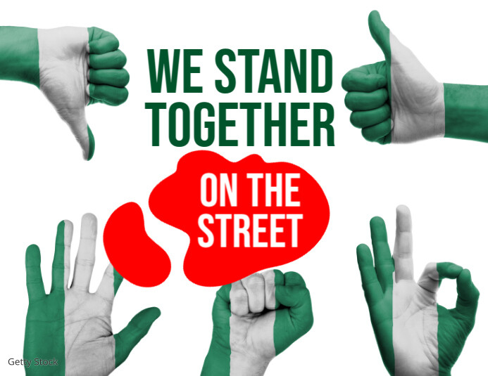 We stand together protest poster Template | PosterMyWall