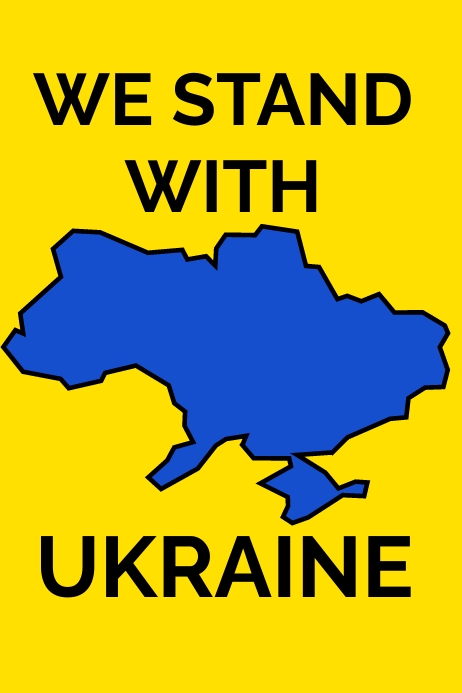 WE STAND WITH UKRAINE Template | PosterMyWall