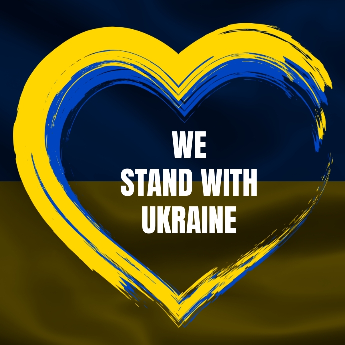 Copy of We Stand With Ukraine Poster Template | PosterMyWall