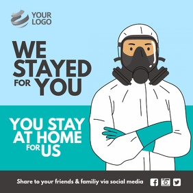 Stay Home Template | PosterMyWall