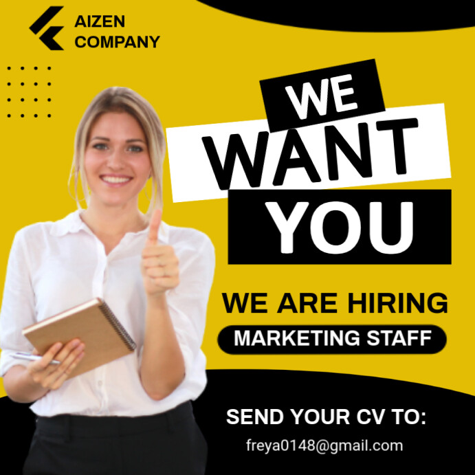 We want you Template | PosterMyWall