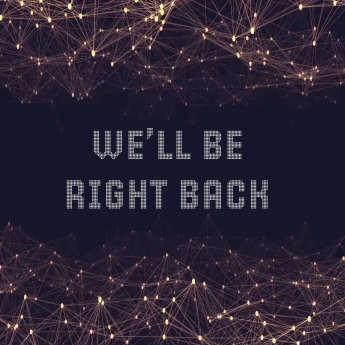 Plantilla de We will be back | PosterMyWall